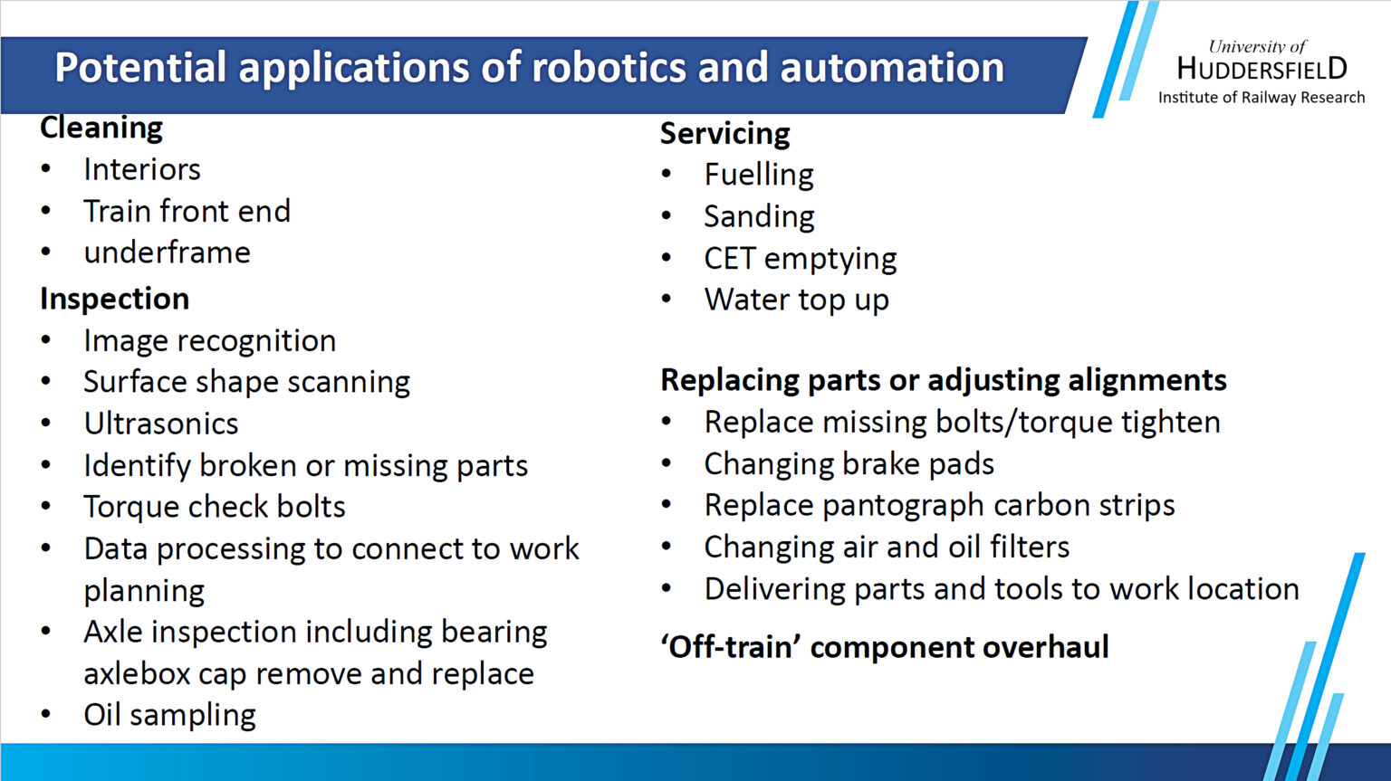How can robots make depots more effective? - Rail Engineer