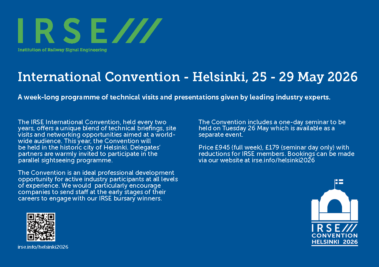 Looking forward to the 2026 IRSE convention - Rail Engineer