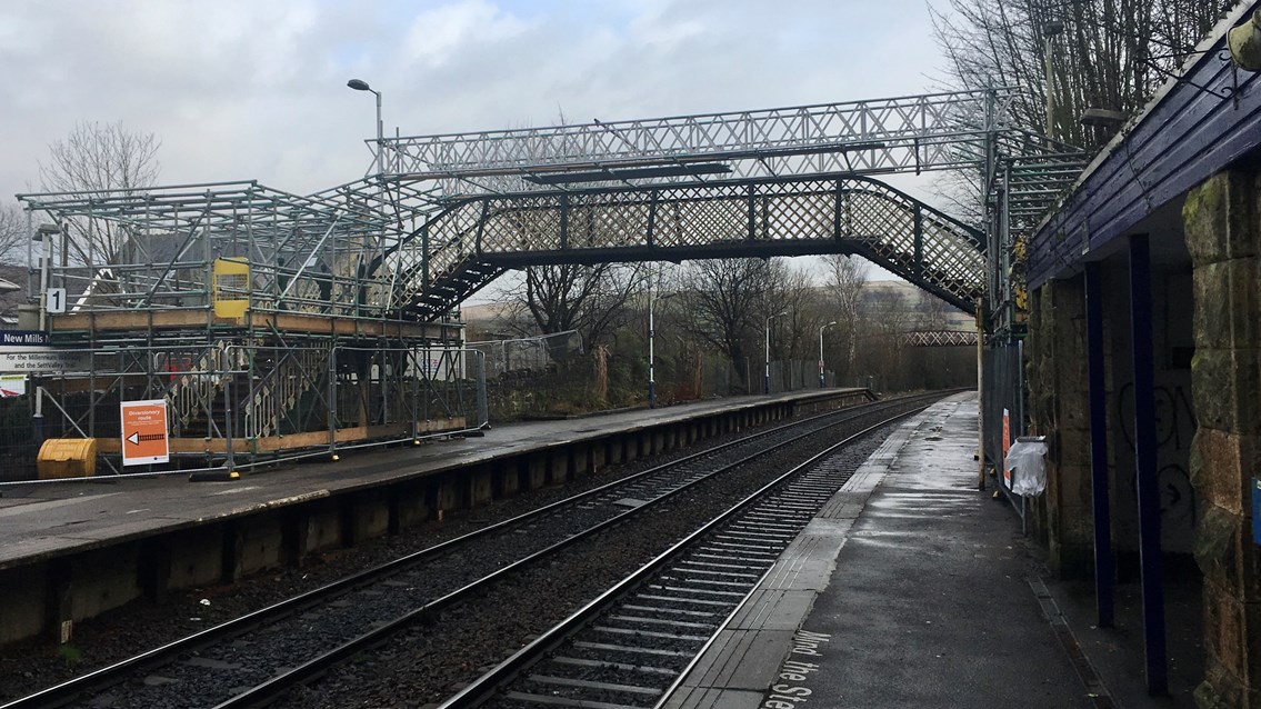 New Mills footbridge refurbished - RailStaff