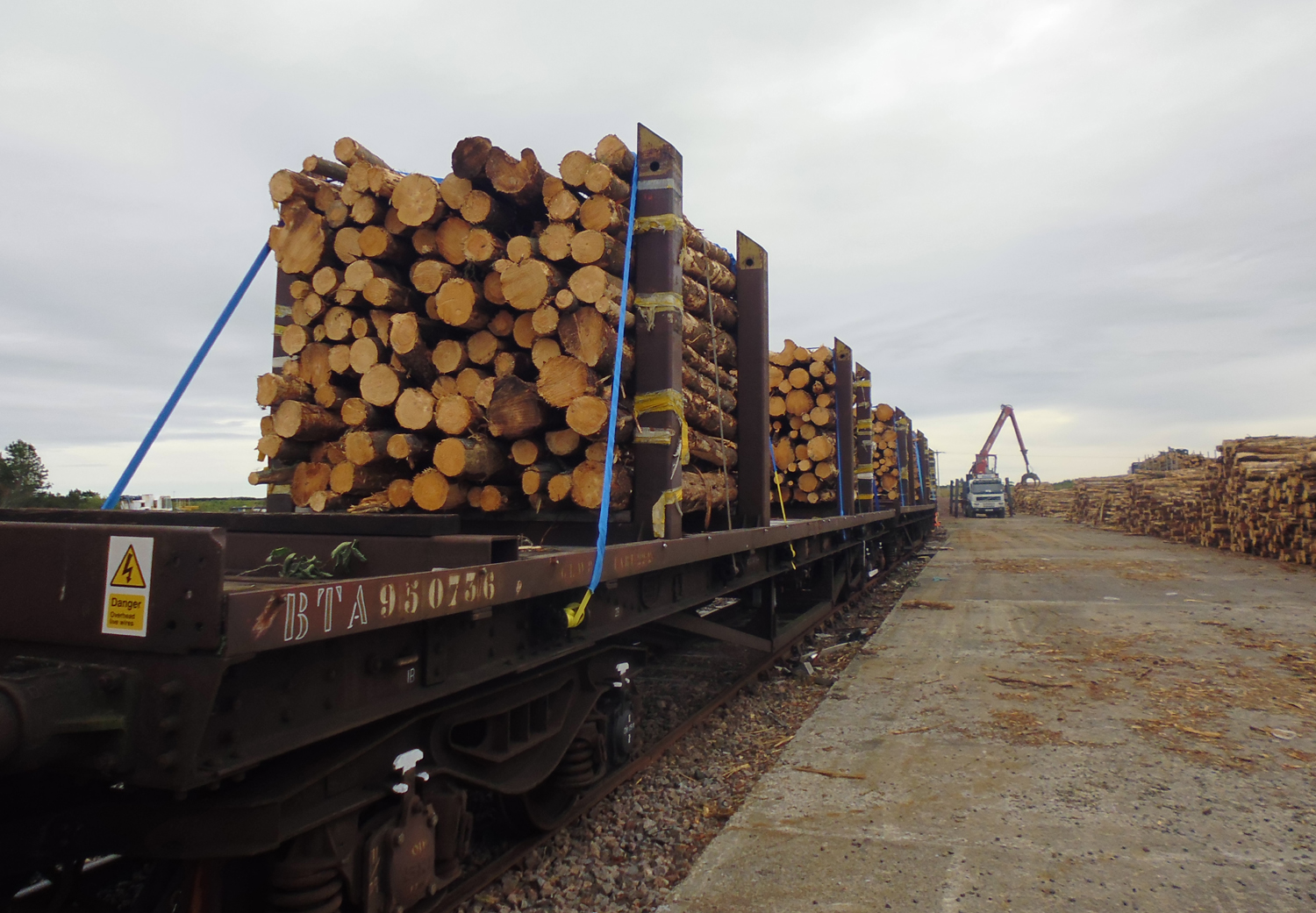 Timber rail freight trial in Scotland - RailStaff